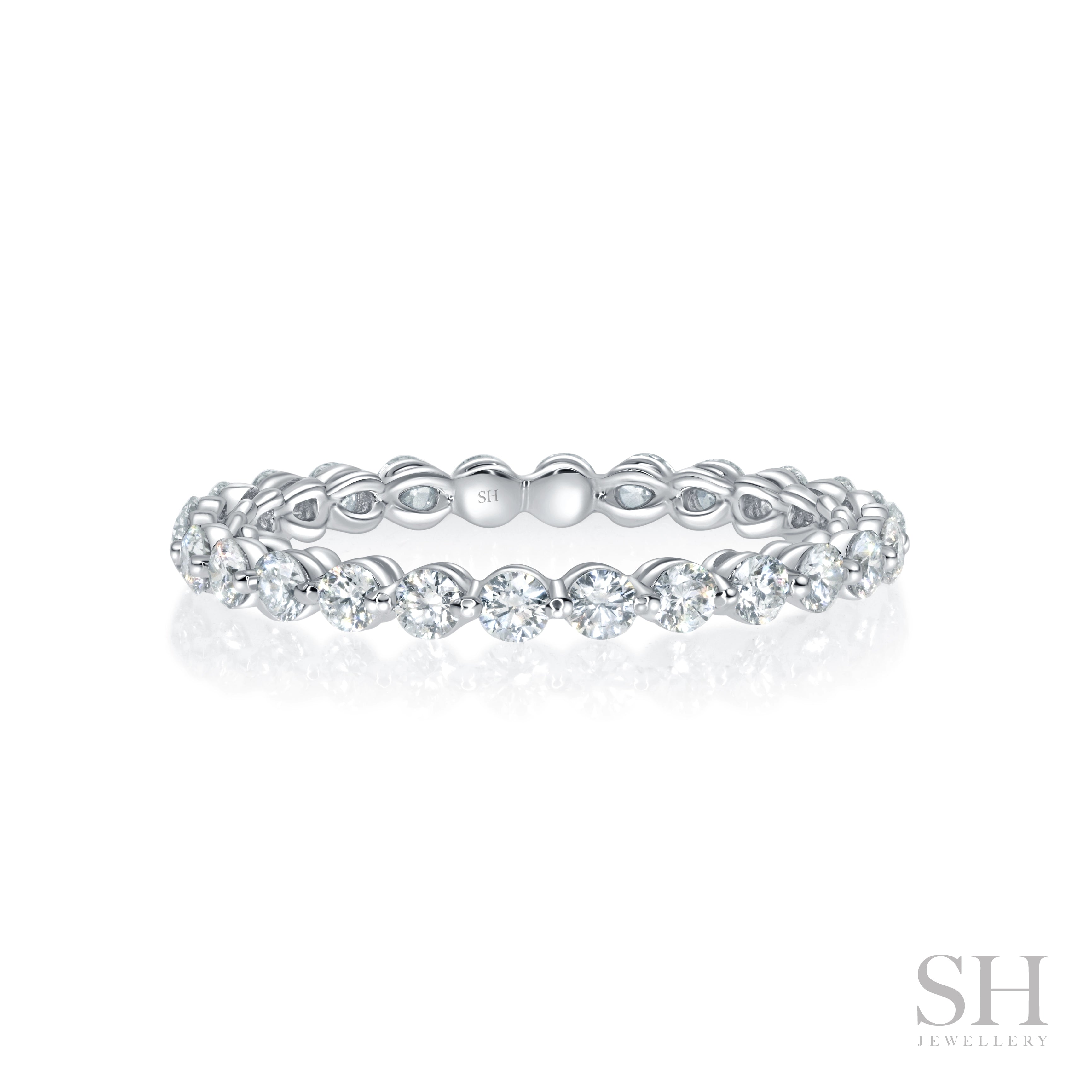 Full Eternity Floating Diamond Band (1.9mm) - W1030 – SH Jewellery
