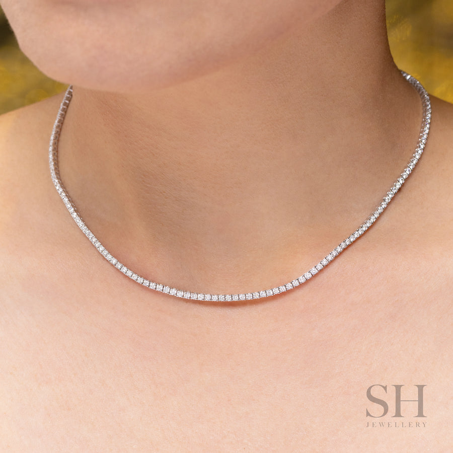 Diamond Tennis Necklaces – SH Jewellery