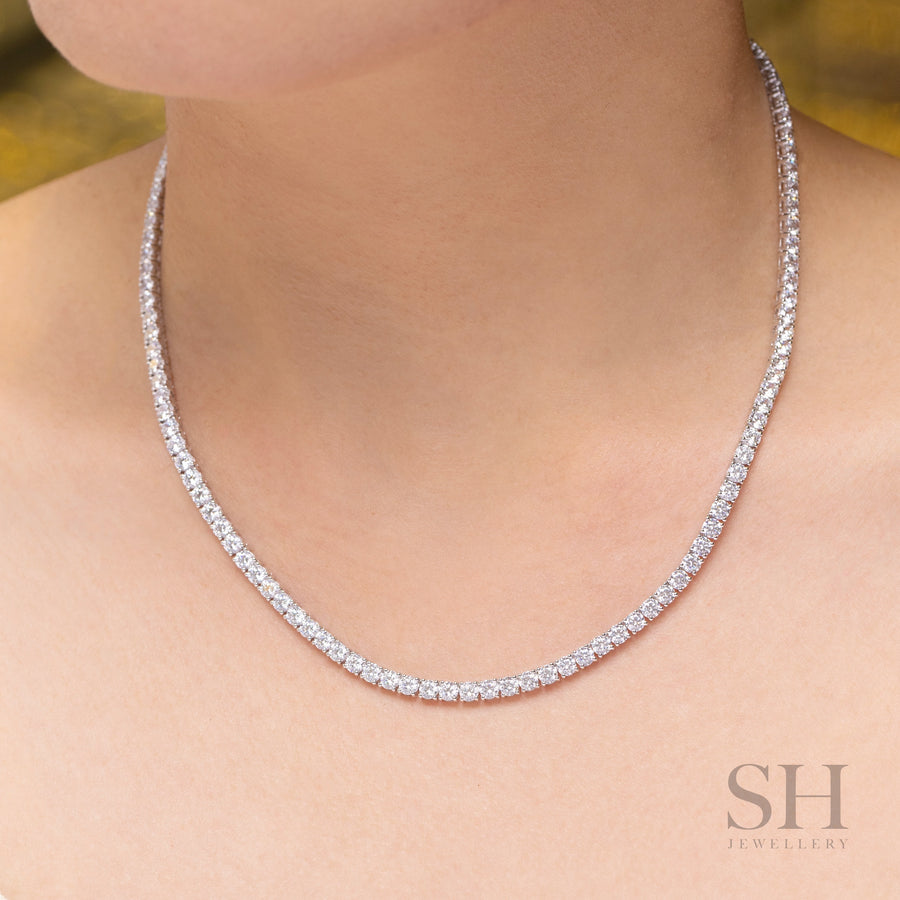Diamond Tennis Necklaces – SH Jewellery