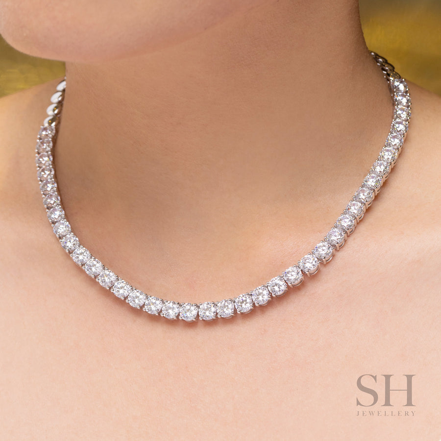 Diamond Tennis Necklaces – SH Jewellery