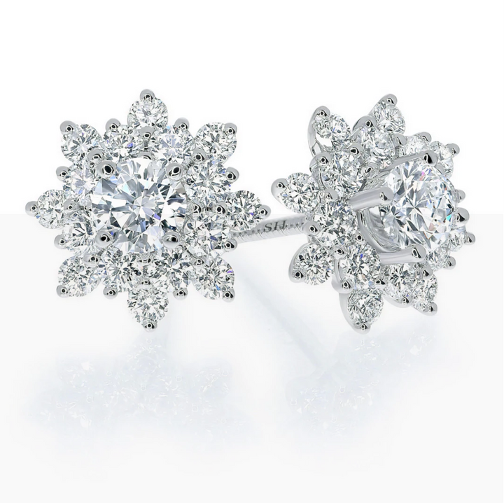 Diamond Earrings | Halos & Solitaires in 18k Gold – SH Jewellery
